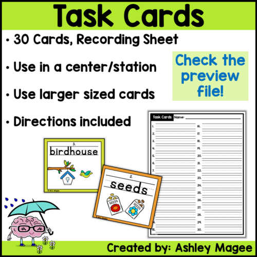 Spring Handwriting Scoot Write the Room Task Cards - Made By Teachers
