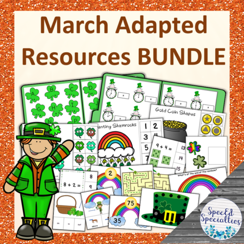 March St. Patrick's Day Adapted Resources BUNDLE | Made By Teachers