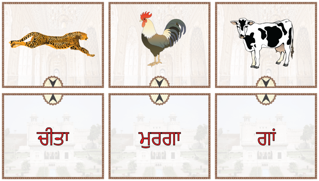 Punjabi Match - Animals | Made By Teachers