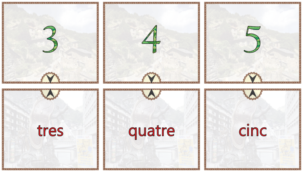 Catalan Match - Numbers and Colors | Made By Teachers