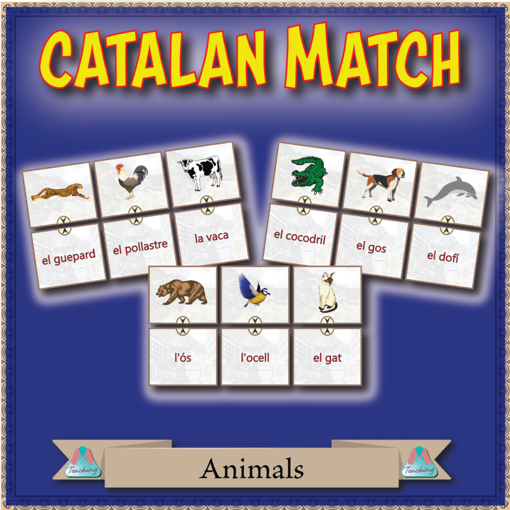 Catalan Match - Animals | Made By Teachers