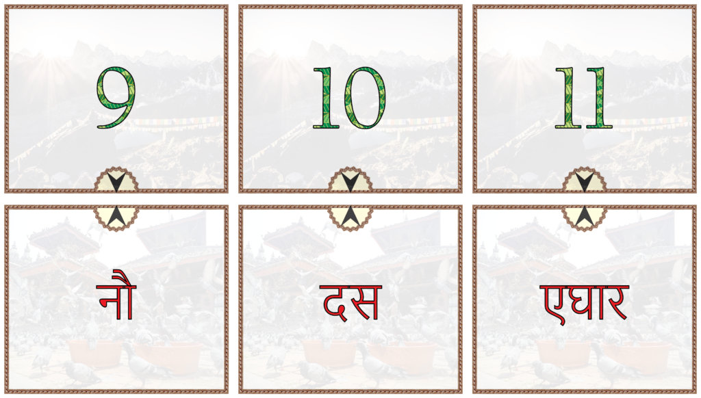 Nepali Match - Numbers and Colors | Made By Teachers