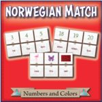 Norwegian Match - Numbers and Colors | Made By Teachers