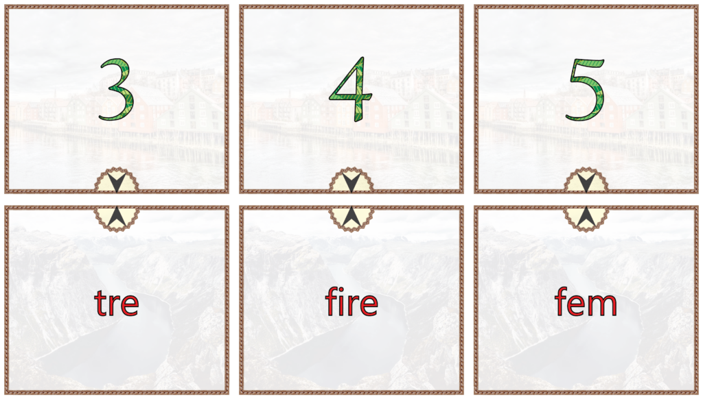 Norwegian Match - Numbers and Colors | Made By Teachers