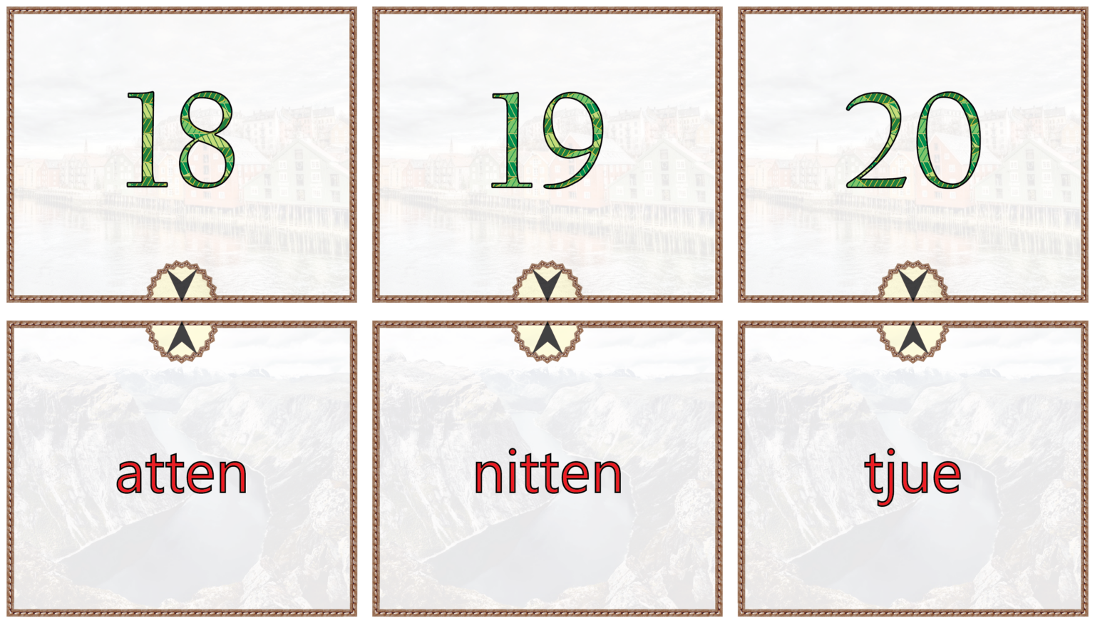 Norwegian Match - Numbers and Colors | Made By Teachers