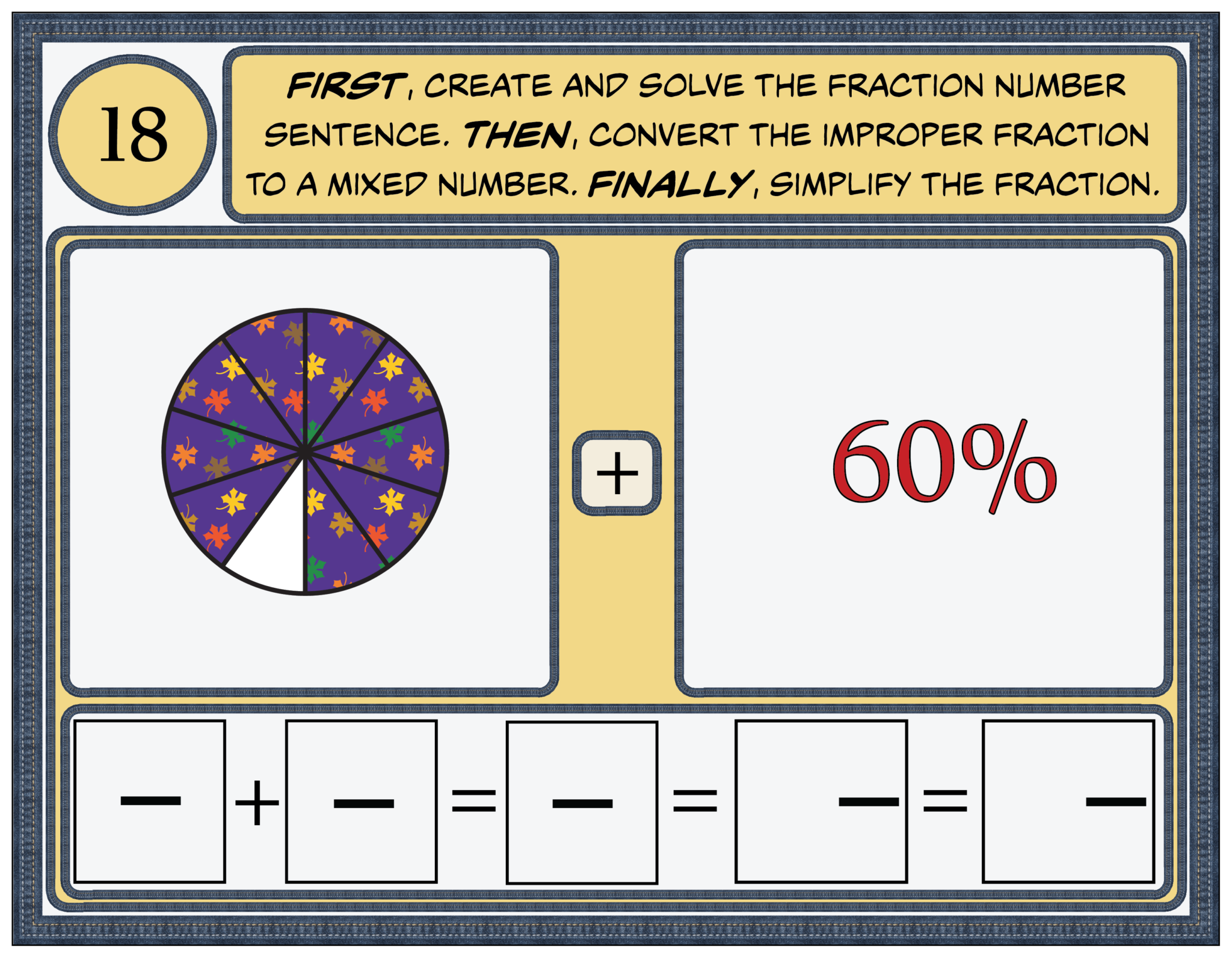 Fractions Task Cards - Level 1 and 2 Bundle - Made By Teachers
