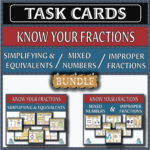 Know Your Fractions Task Cards Bundle | Made By Teachers