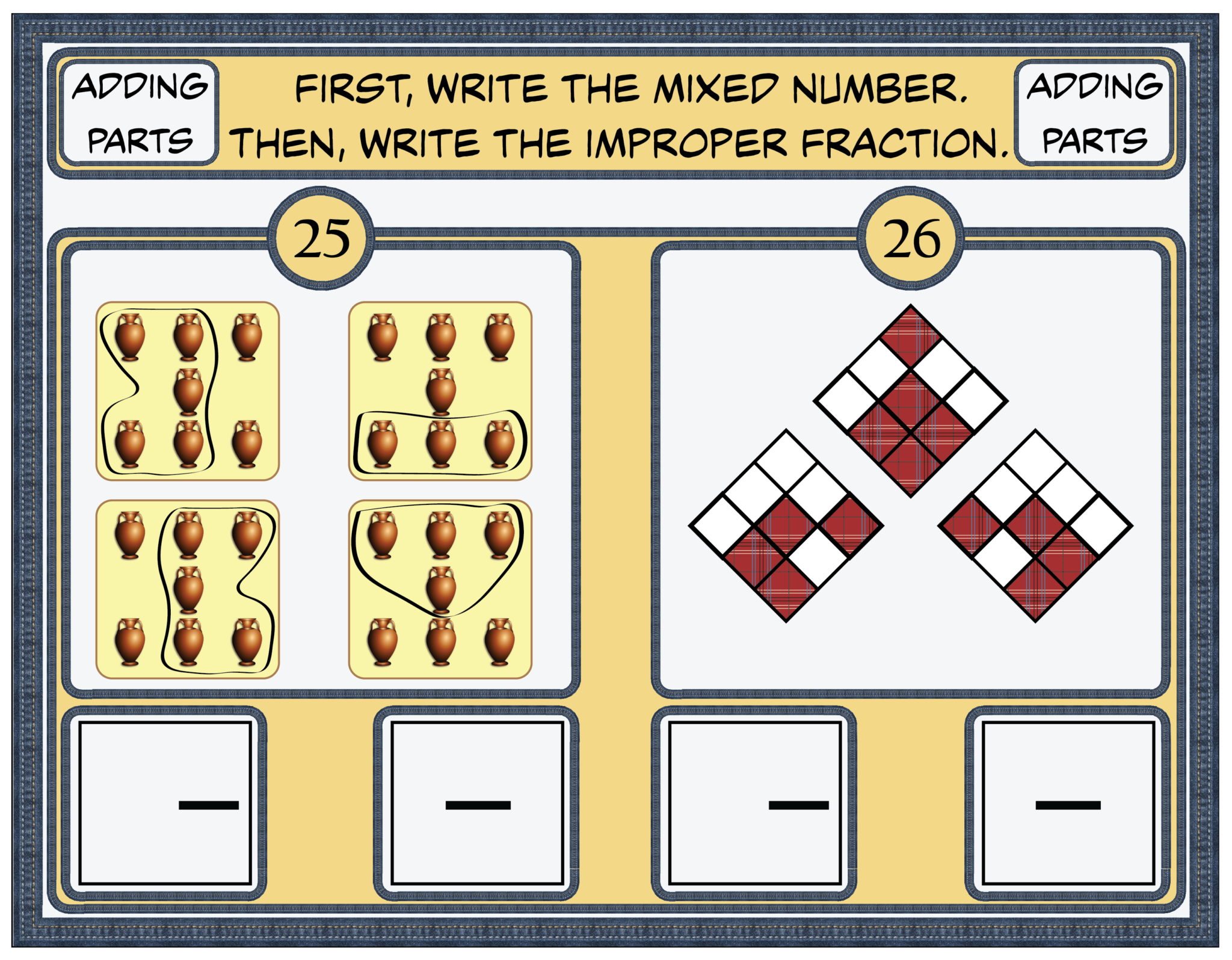 Know Your Fractions Task Cards Bundle | Made By Teachers