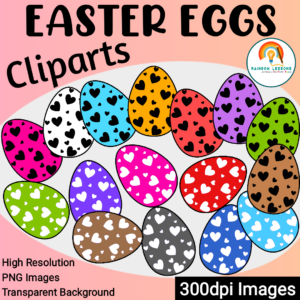 Easter Eggs Clipart | Colorful Easter Clipart - Made By Teachers