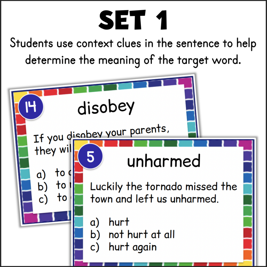 Prefixes and Suffixes Affixes Task Cards - Made By Teachers