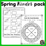 Spring Literacy & Numeracy Learning Kinder Pack | Made By Teachers
