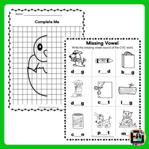 Spring Literacy & Numeracy Learning Kinder Pack | Made By Teachers