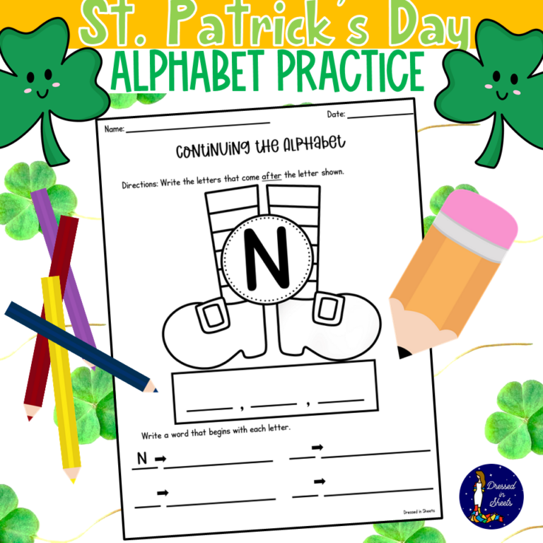 St. Patrick's Day Alphabet Practice - Made By Teachers