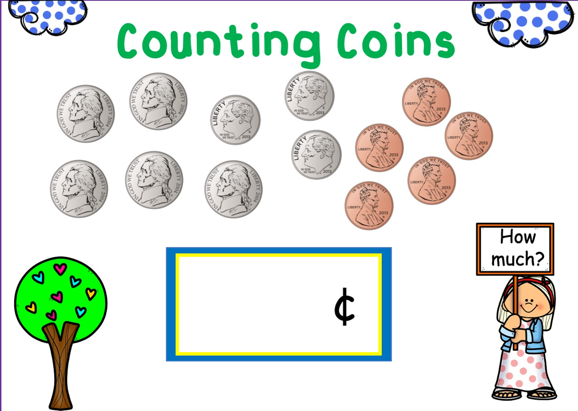 Boom Cards Counting Money, How Many Cents? - Made By Teachers
