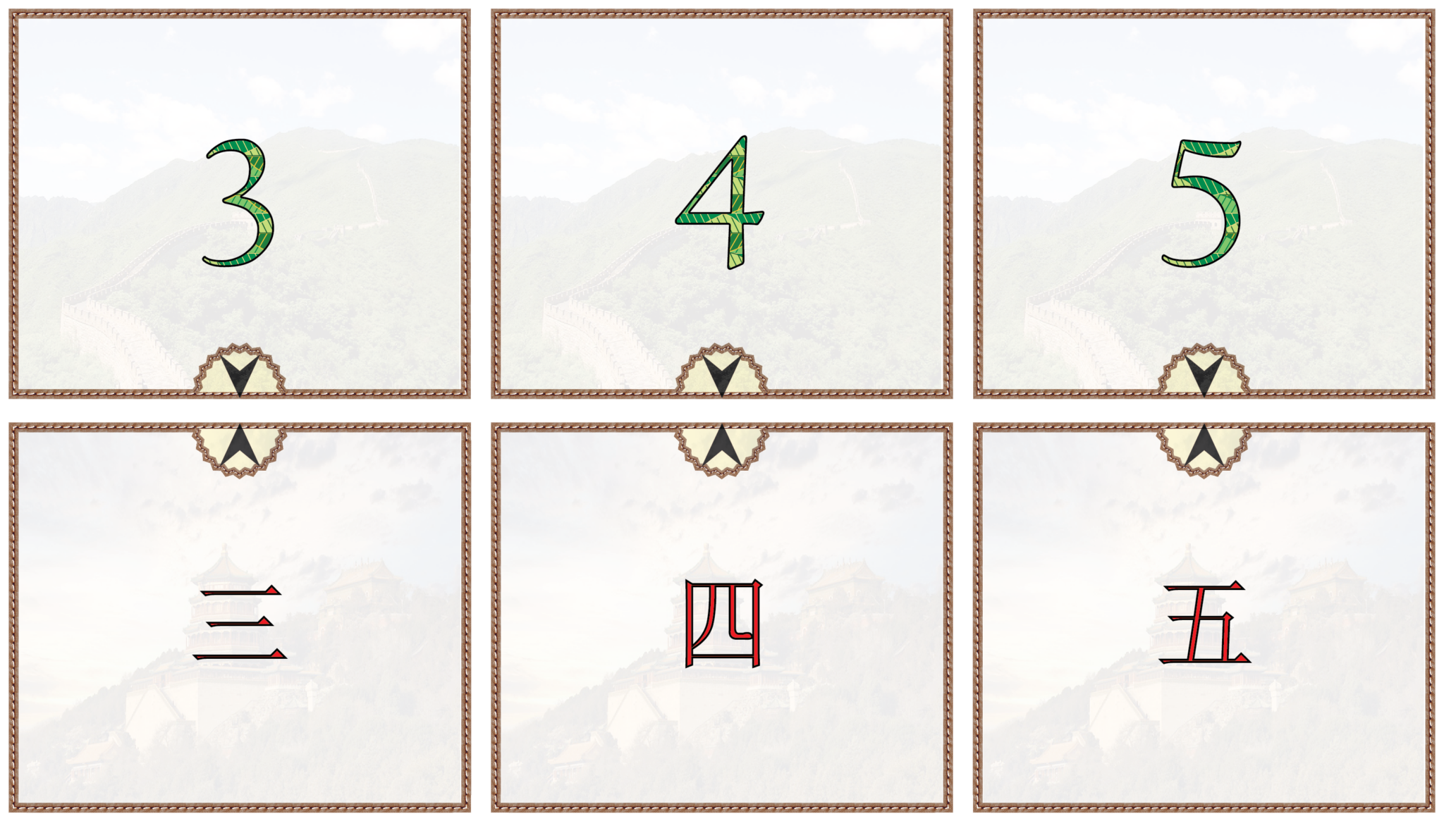 Mandarin Match & Task Cards - Numbers & Colors - Made By Teachers