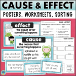 Cause and Effect Sort Worksheets Posters - Made By Teachers