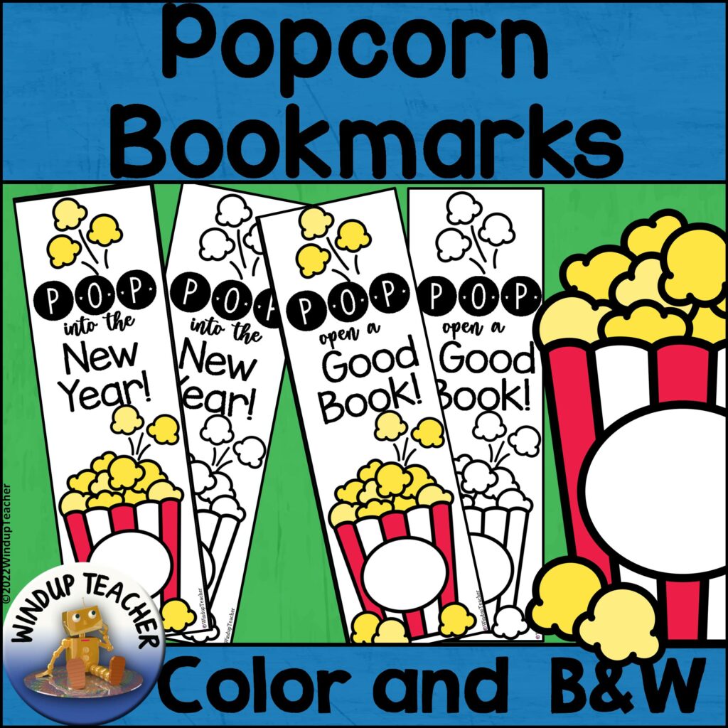 Popcorn Bookmarks | Made By Teachers