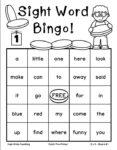 Sight Word Bingo - Dolch Pre-Primer - Made By Teachers