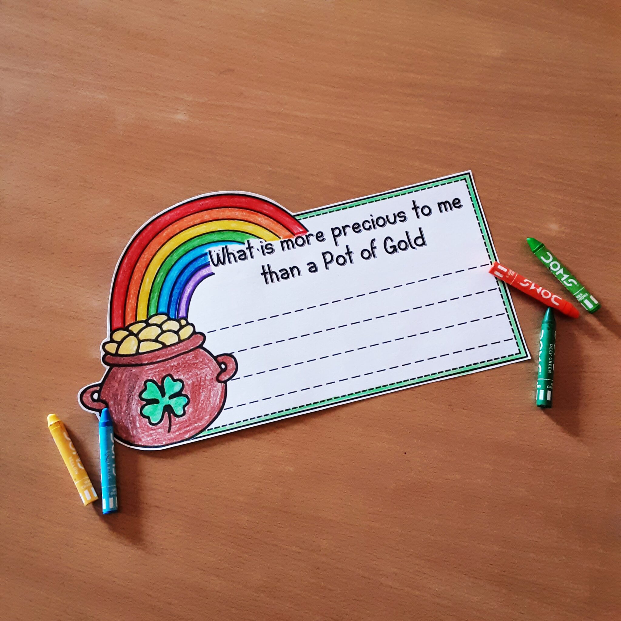 St Patricks Day Writing Craft BUNDLE | Leprechaun Craft | Shamrock ...