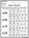 25 Circle the Correct Amount of Money Worksheets. | Made By Teachers