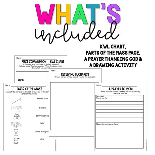 First Communion - Sacrament of Eucharist Activity | Made By Teachers