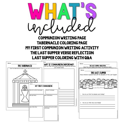 First Communion - Sacrament of Eucharist Activity | Made By Teachers