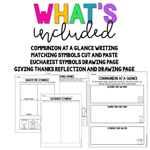 First Communion - Sacrament of Eucharist Activity | Made By Teachers