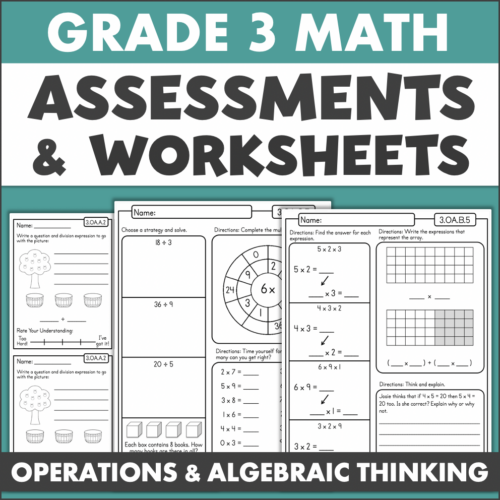 Gr 3 Multiplication Division Assessments Worksheets | Made By Teachers