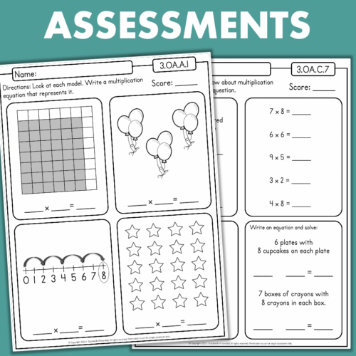 Gr 3 Multiplication Division Assessments Worksheets - Made By Teachers