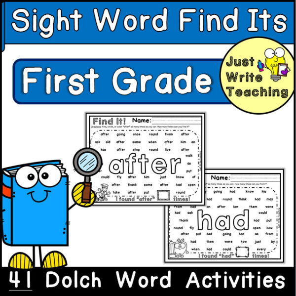 Dolch First Grade Sight Word Find It Activities - Made By Teachers