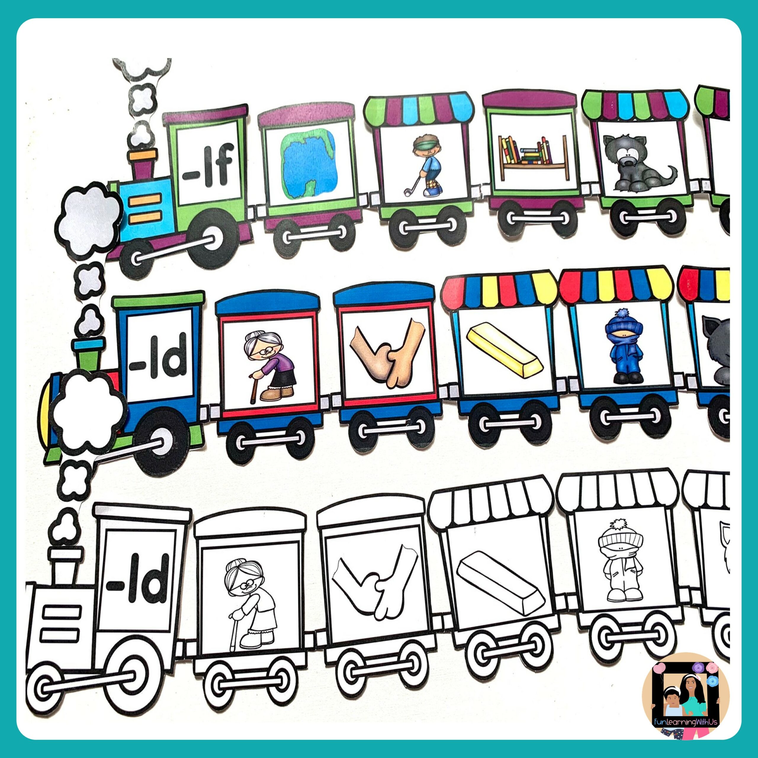 Consonant Ending L Blends Train Craft Activity - Made By Teachers
