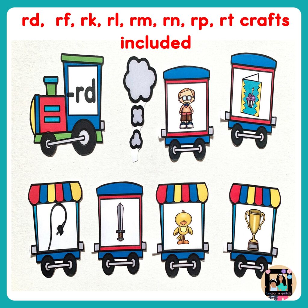 Consonant Ending R Blends Train Craft Activity - Made By Teachers