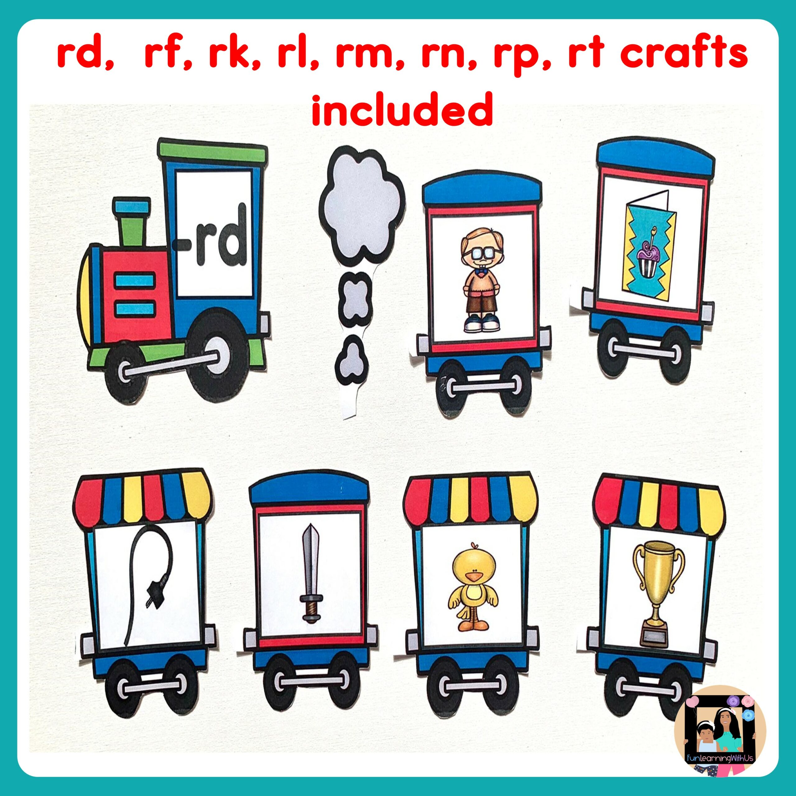 Consonant Ending R Blends Train Craft Activity - Made By Teachers