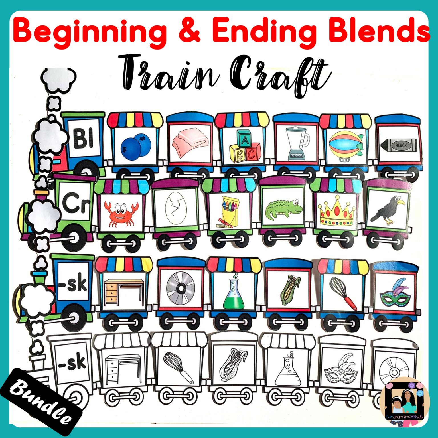 Winter Snowman Beginning & Ending Digraph Bundle | Made By Teachers