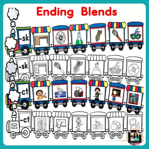 Consonant Beginning & Ending Blends Craft Bundle | Made By Teachers