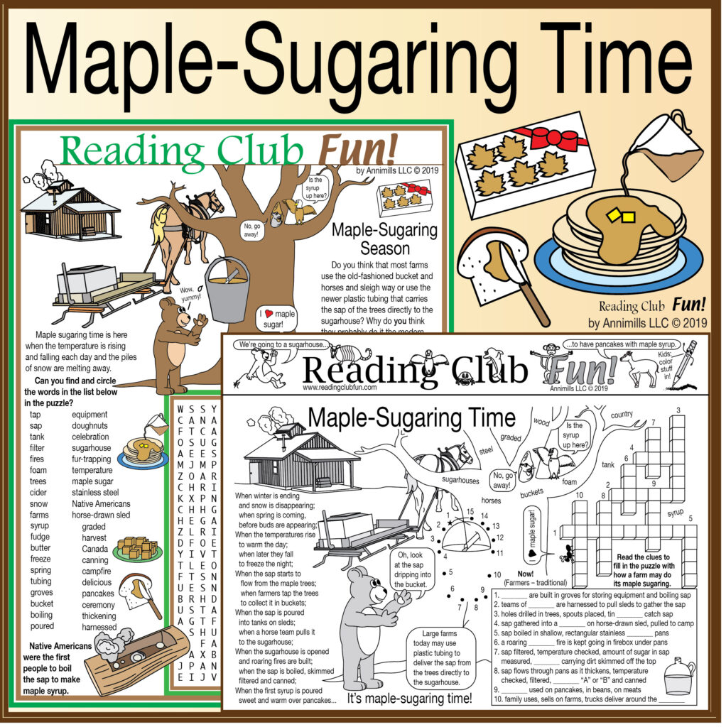 Maple Sugaring Tradition Printable Puzzle Set - Made By Teachers