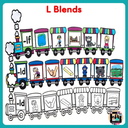 Consonant Beginning & Ending Blends Craft Bundle | Made By Teachers
