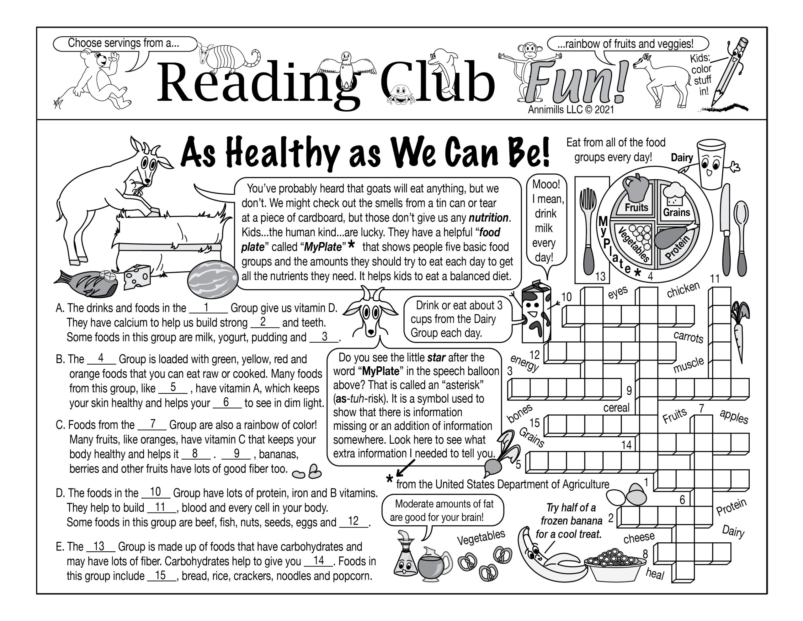 Nutrition and Food Groups Printable Activity Set | Made By Teachers