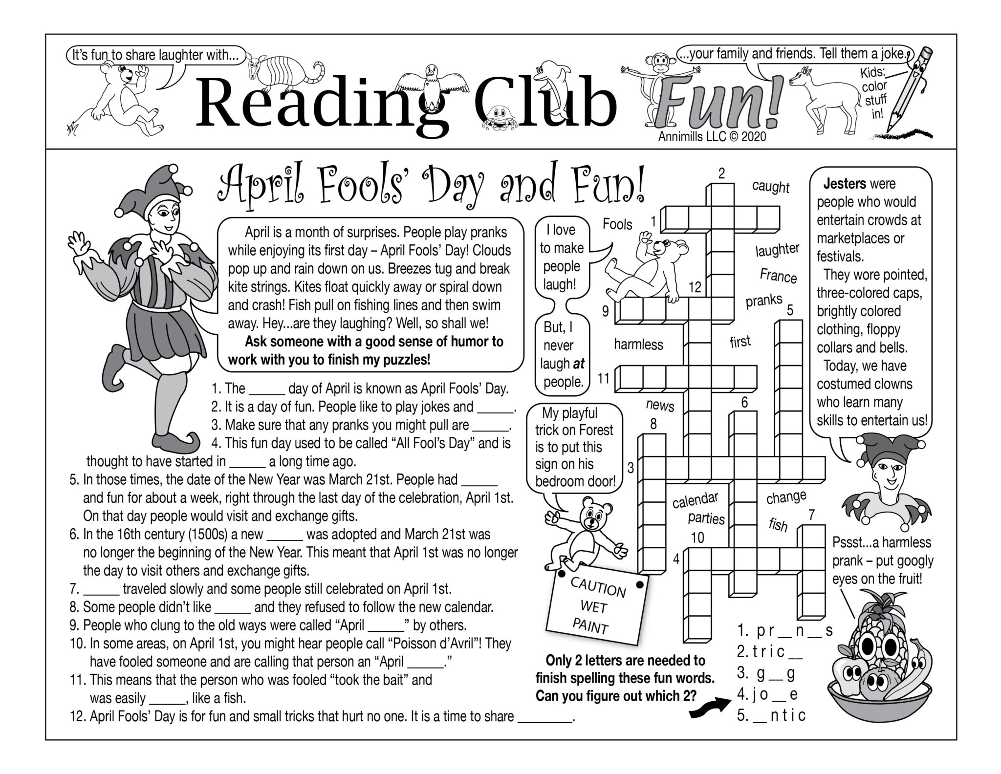 April Fools' Day Puzzle Pack Activities Set | Made By Teachers