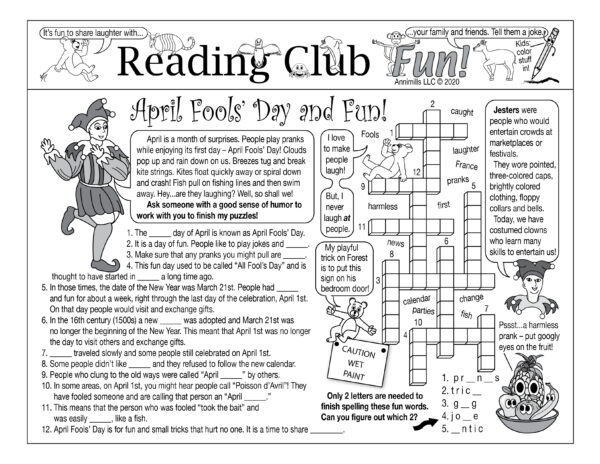 April Fools' Day Puzzle Pack Activities Set | Made By Teachers