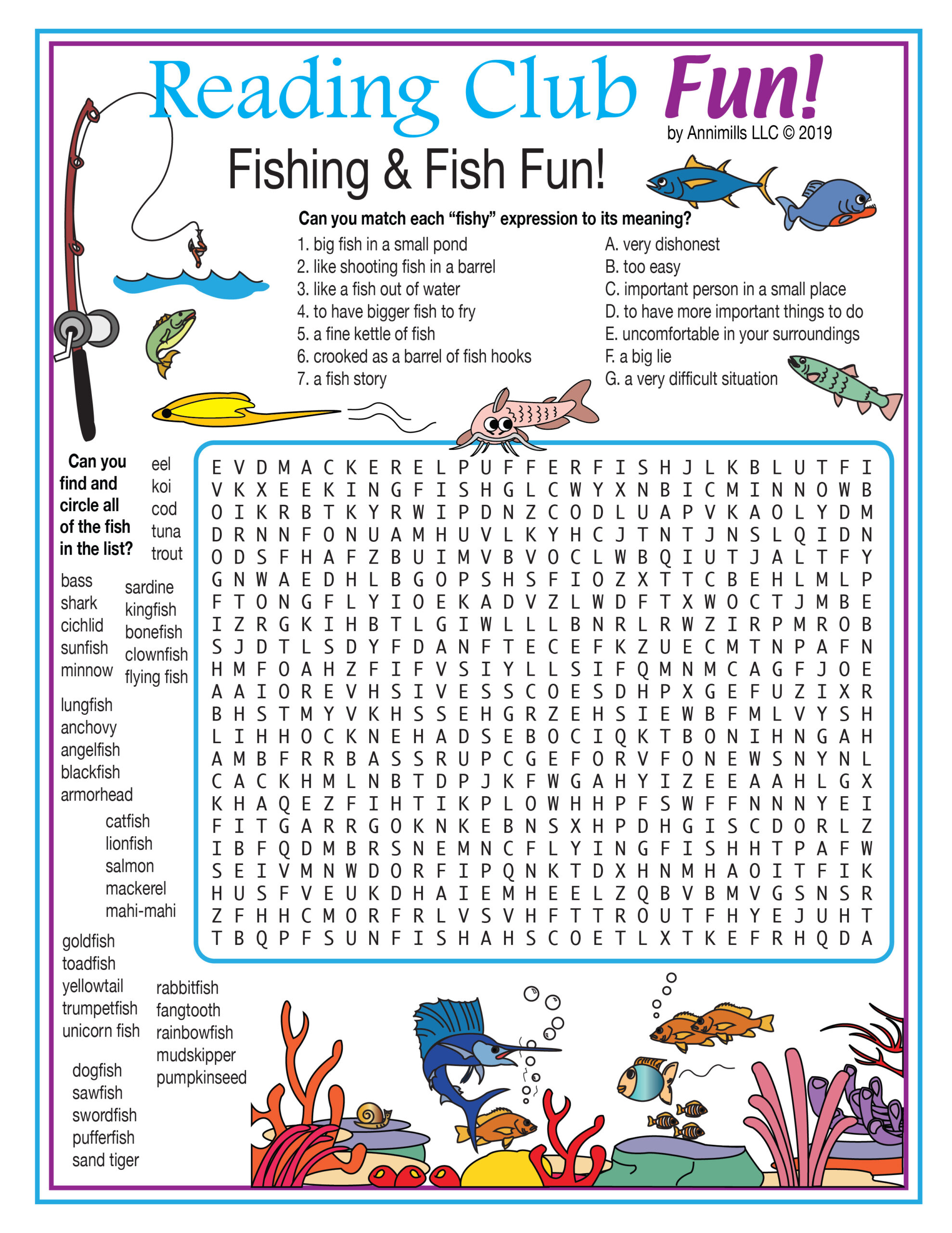 Fishing & Fish Fun – Vocabulary Rich Printables | Made By Teachers