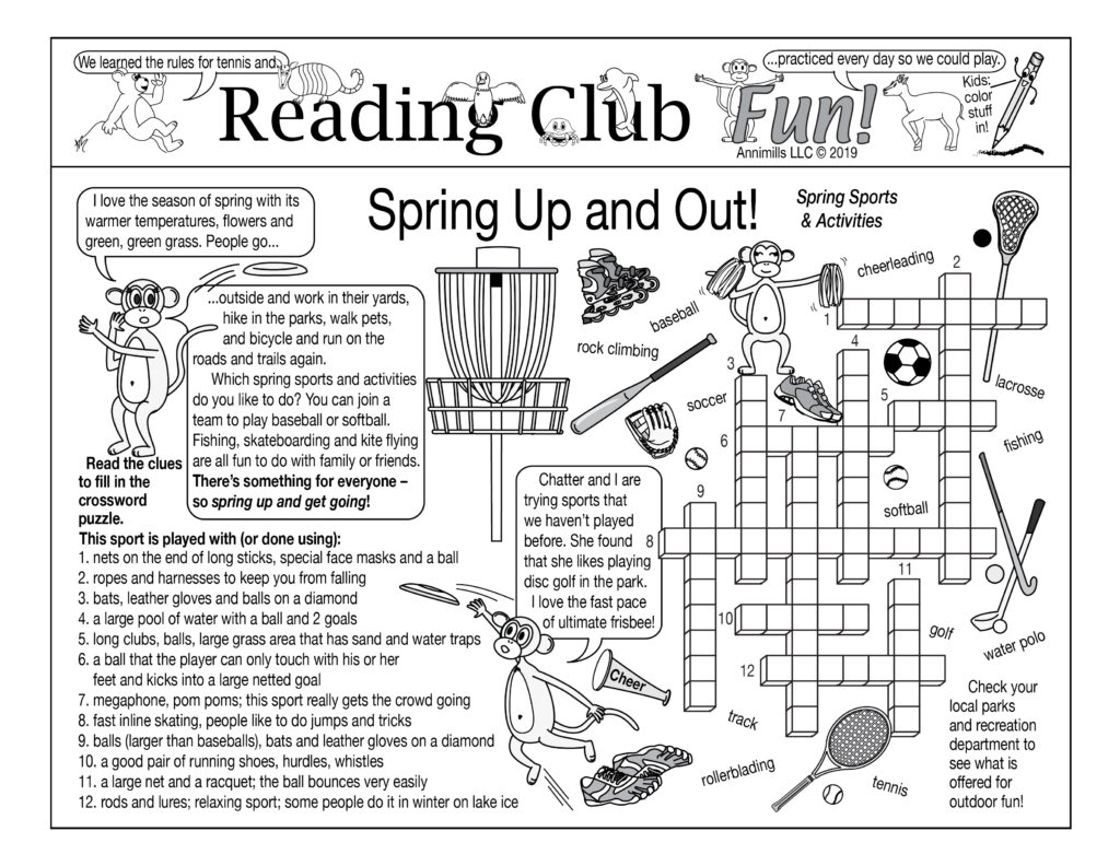 Spring Sports & Activities Printable Puzzles | Made By Teachers