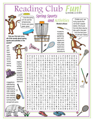 Spring Sports & Activities Printable Puzzles - Made By Teachers