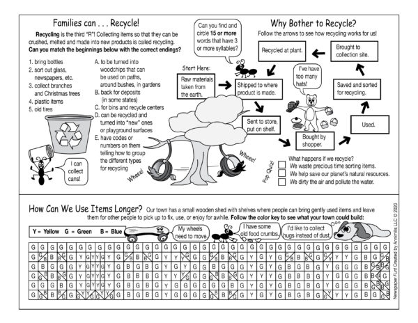 Earth Day 3 Rs Printable Puzzle Pack Activity Set - Made By Teachers