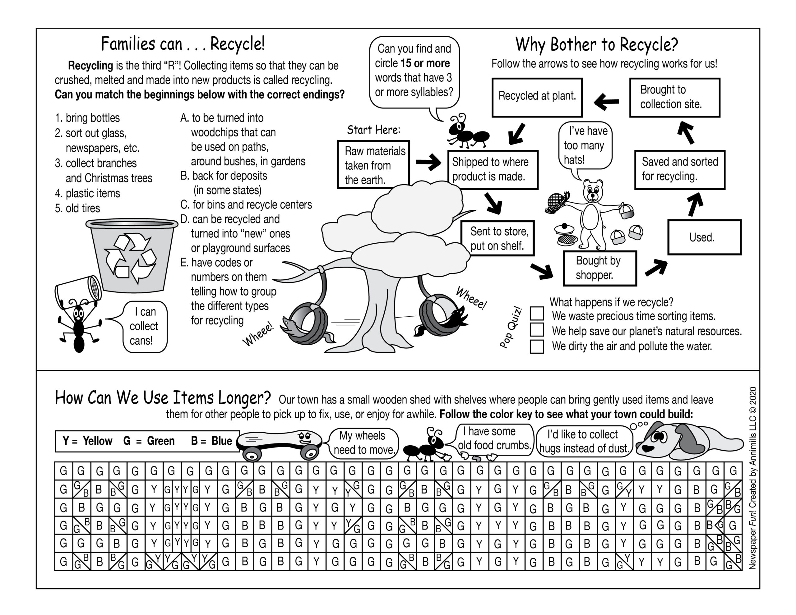 Earth Day 3 Rs Printable Puzzle Pack Activity Set - Made By Teachers