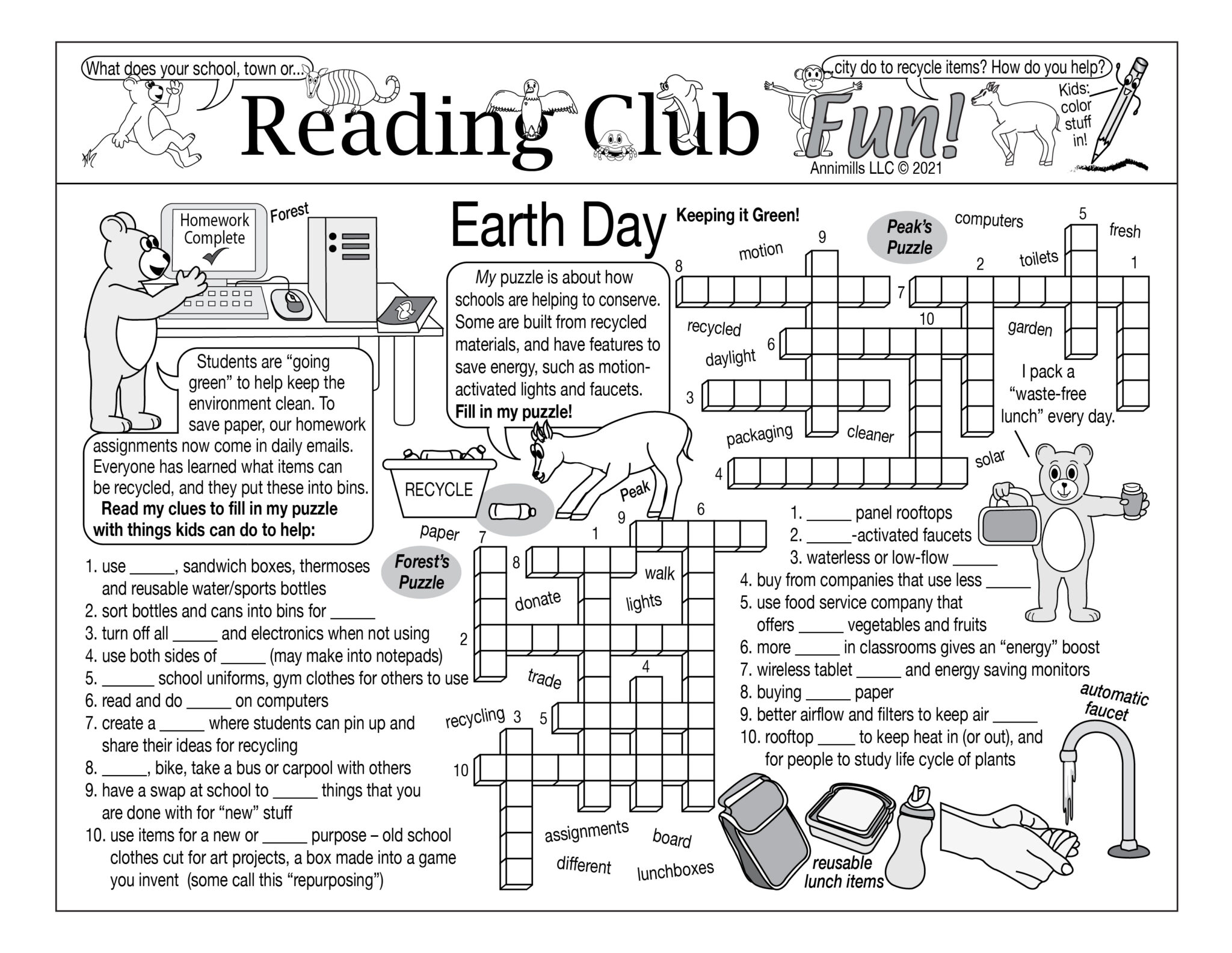 Earth Day - Keeping It Green Printable Puzzle Set | Made By Teachers