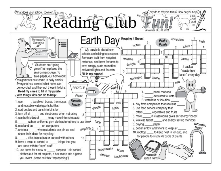Earth Day - Keeping It Green Printable Puzzle Set - Made By Teachers