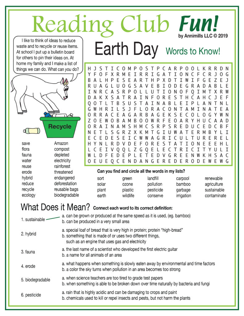 Earth Day - Keeping It Green Printable Puzzle Set - Made By Teachers
