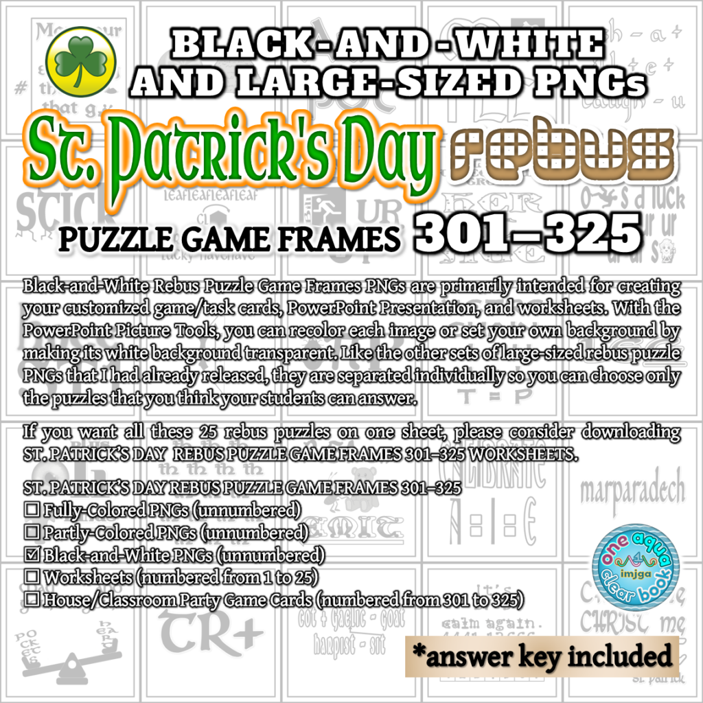 Rebus Puzzle Game Card Frames 1 to 100 - Made By Teachers