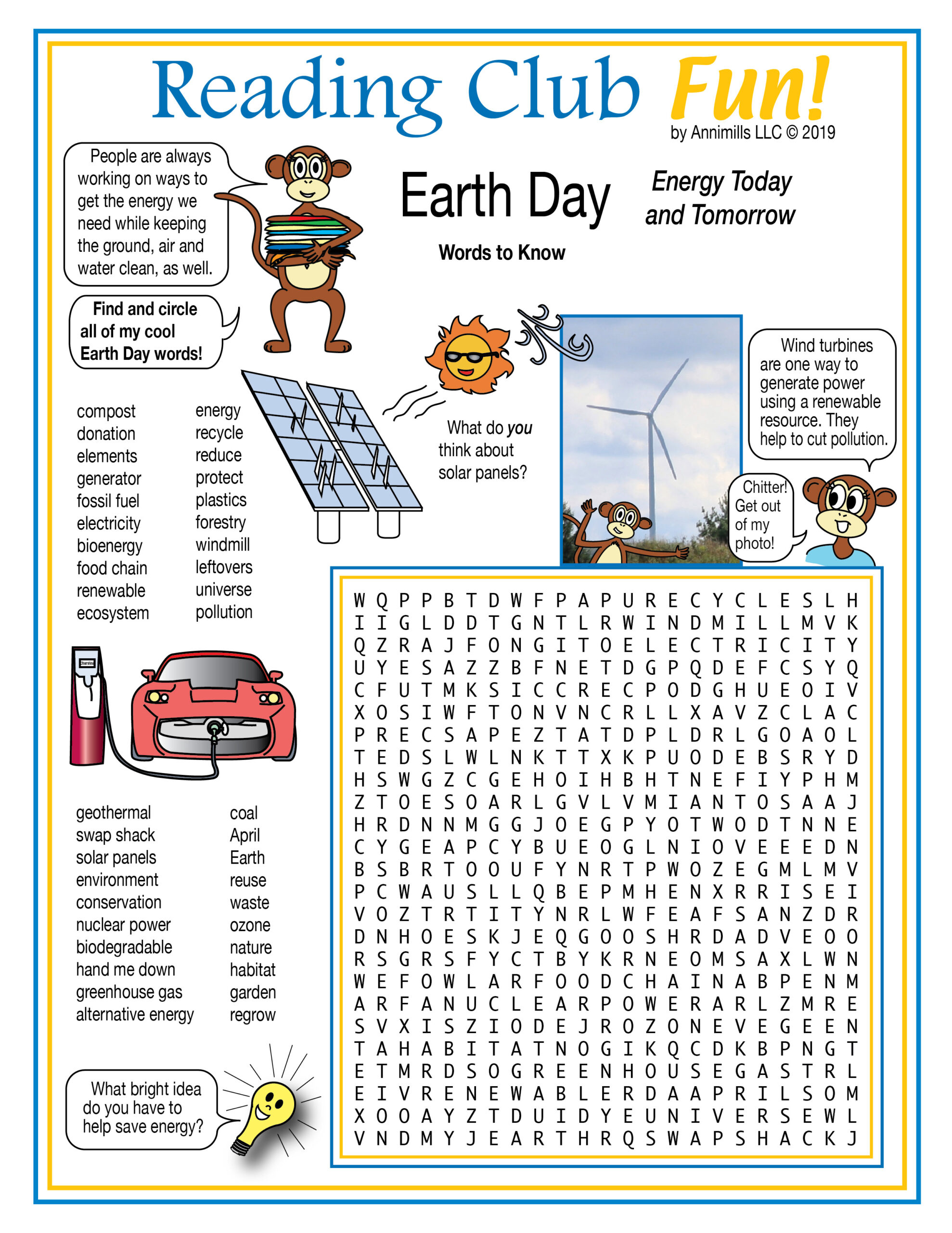 Earth Day – Energy Today and Tomorrow Printables | Made By Teachers
